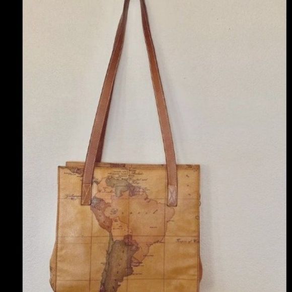 Alviero Martini | Bags | Alviero Martini Map Tote Shoulderbag | Poshmark